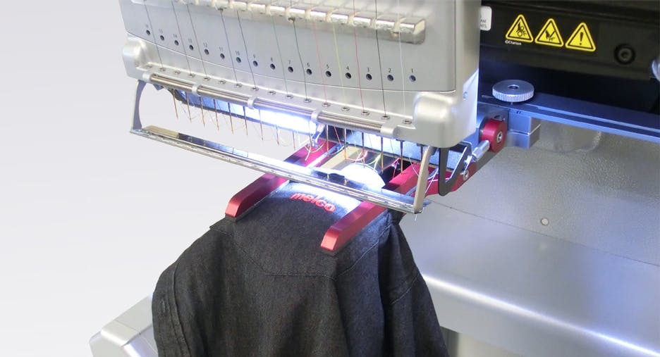 Melco machine a broder - Melco Fast Clamp