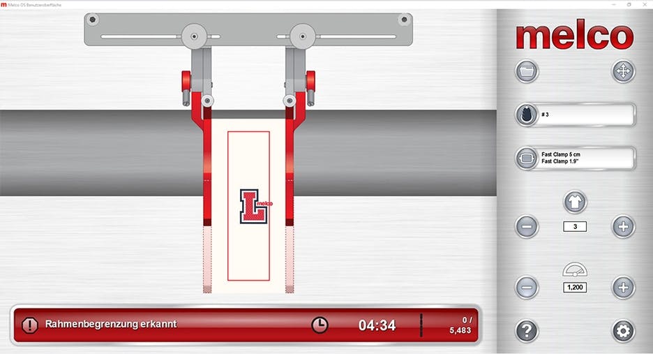 Melco machine a broder - Melco Fast Clamp